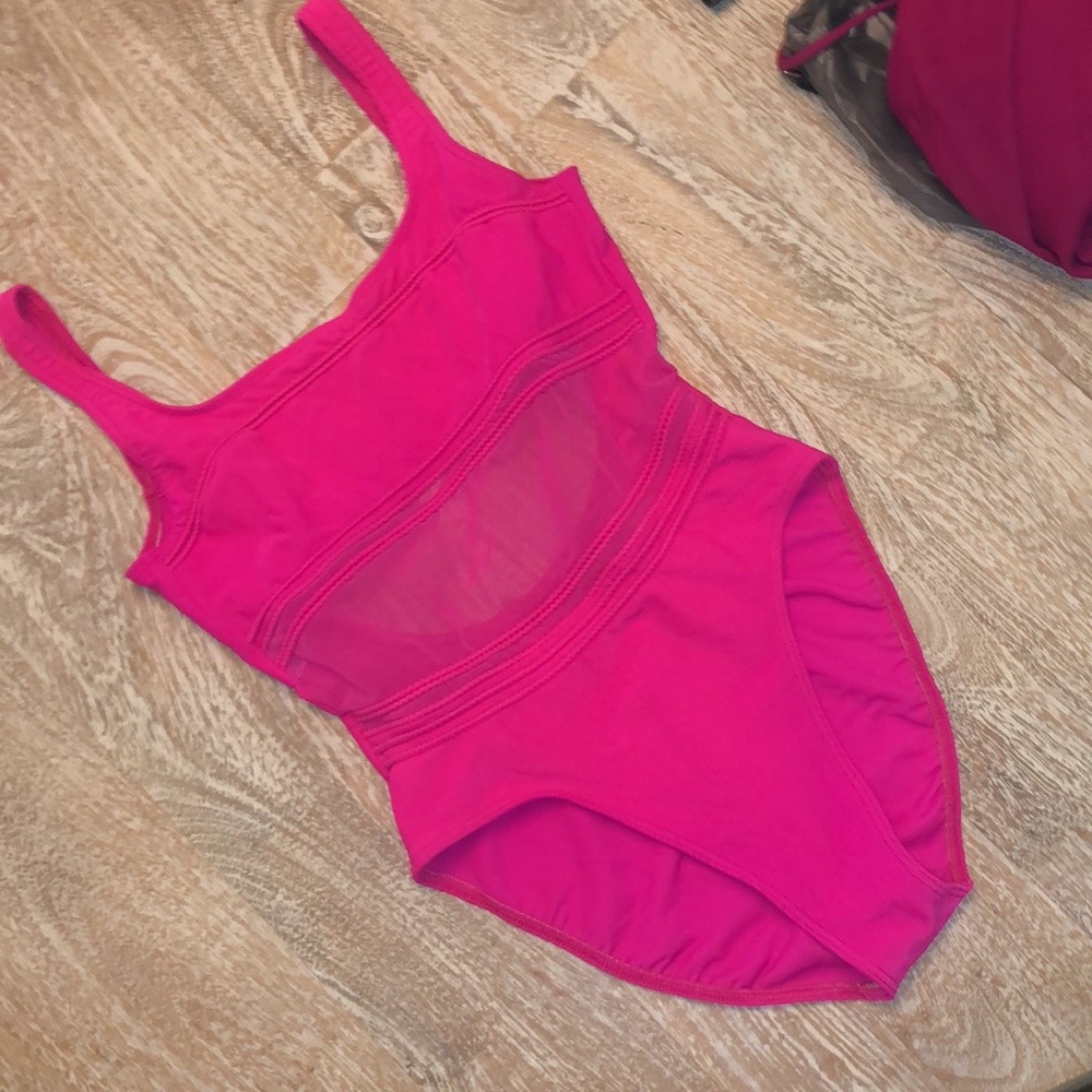 Vintage Hot Pink Barbie Swimsuit One Piece Small Gem